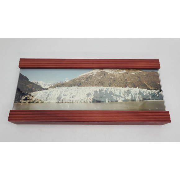 Unknown | Accents | Vintage Mcm Style Wood Panoramic Photo Sliding ...